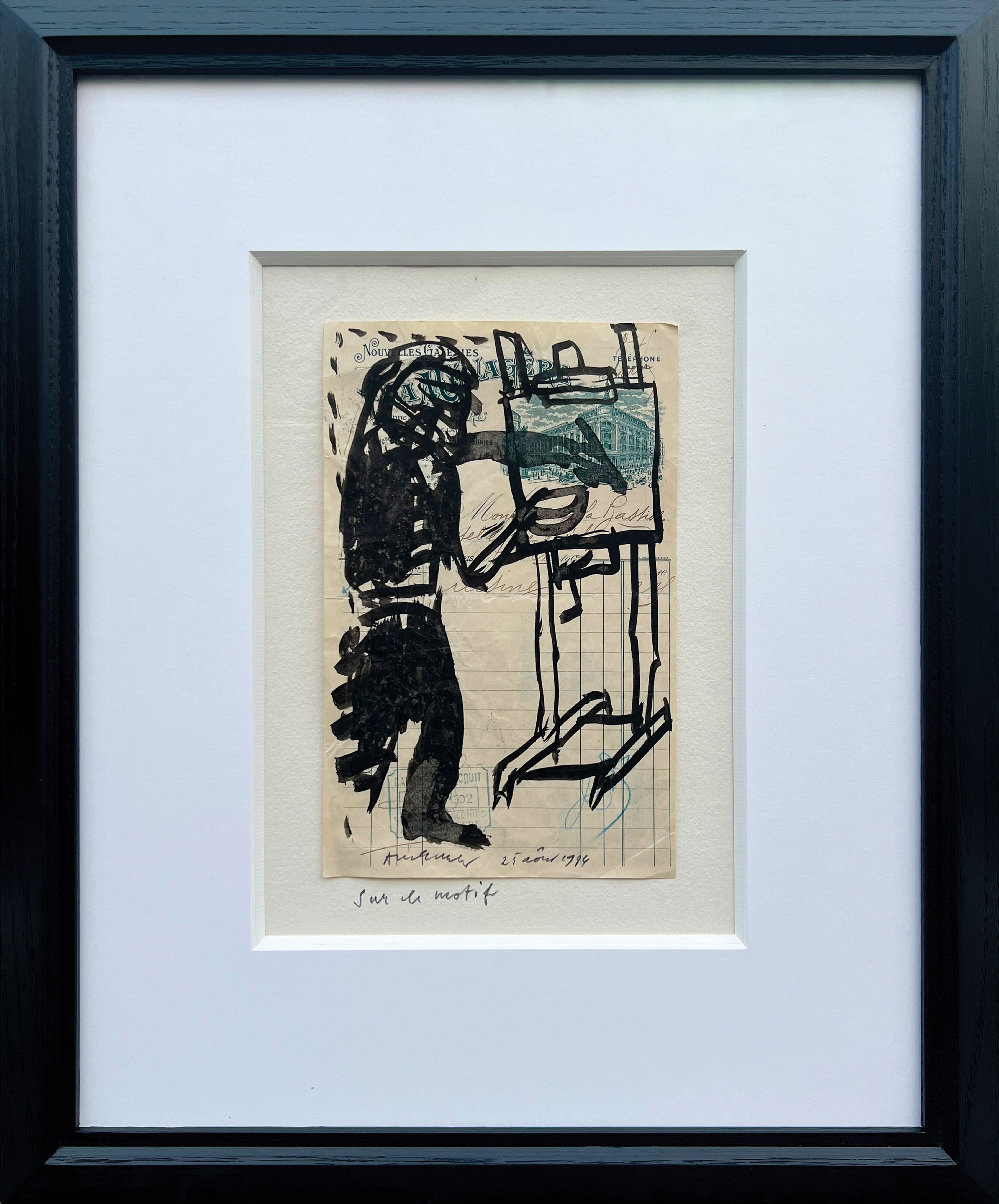 Pierre Alechinsky - "Autoportait au chevalet" | Galerie AB