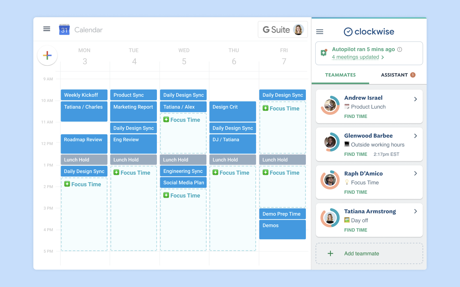 Clockwise’s Default View Helps Teams Communicate | Clockwise