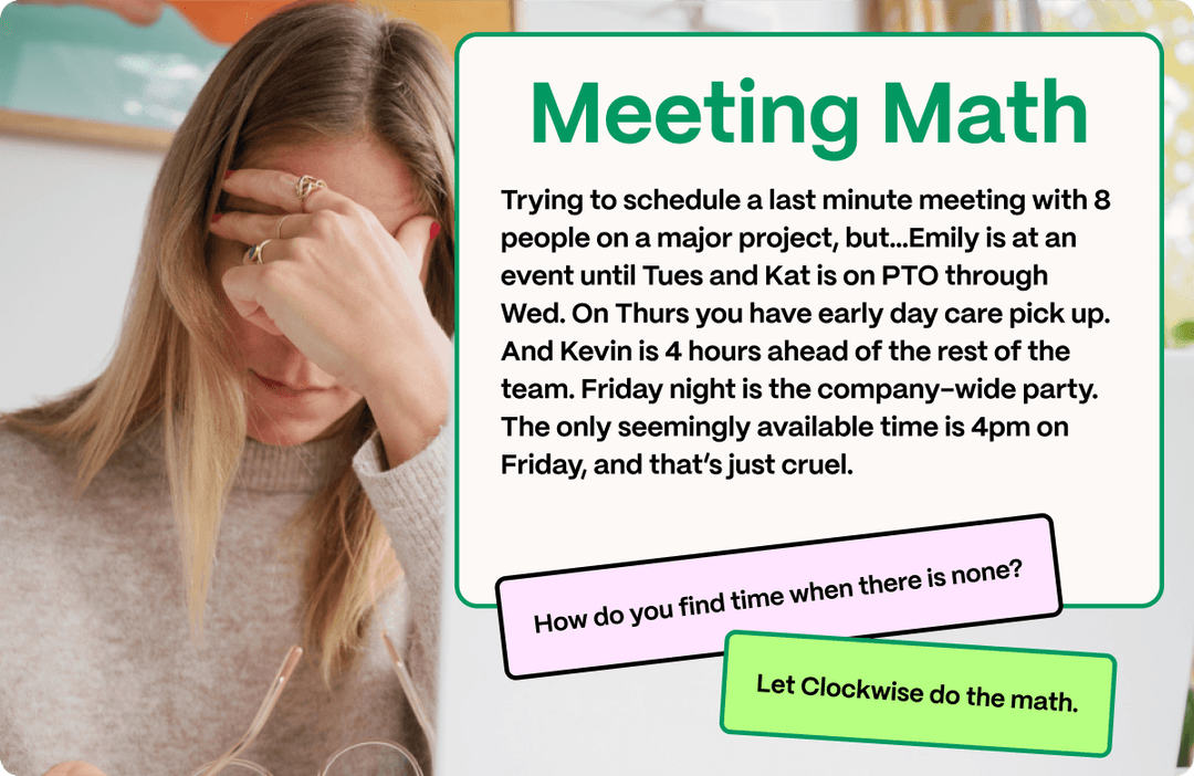 Meeting math doesn't have to be so hard with Clockwise | Clockwise