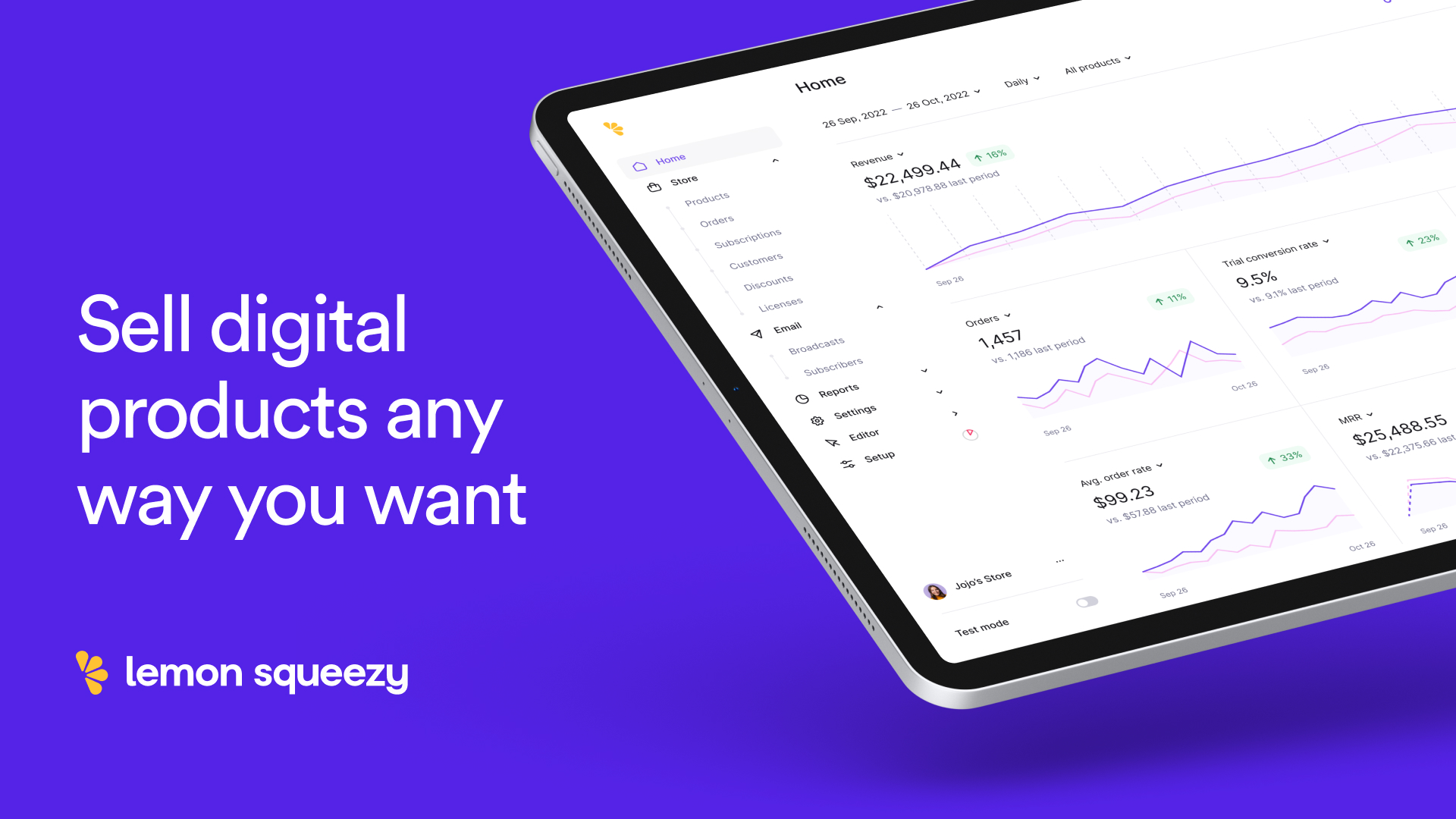 Sell Digital Products • Lemon Squeezy