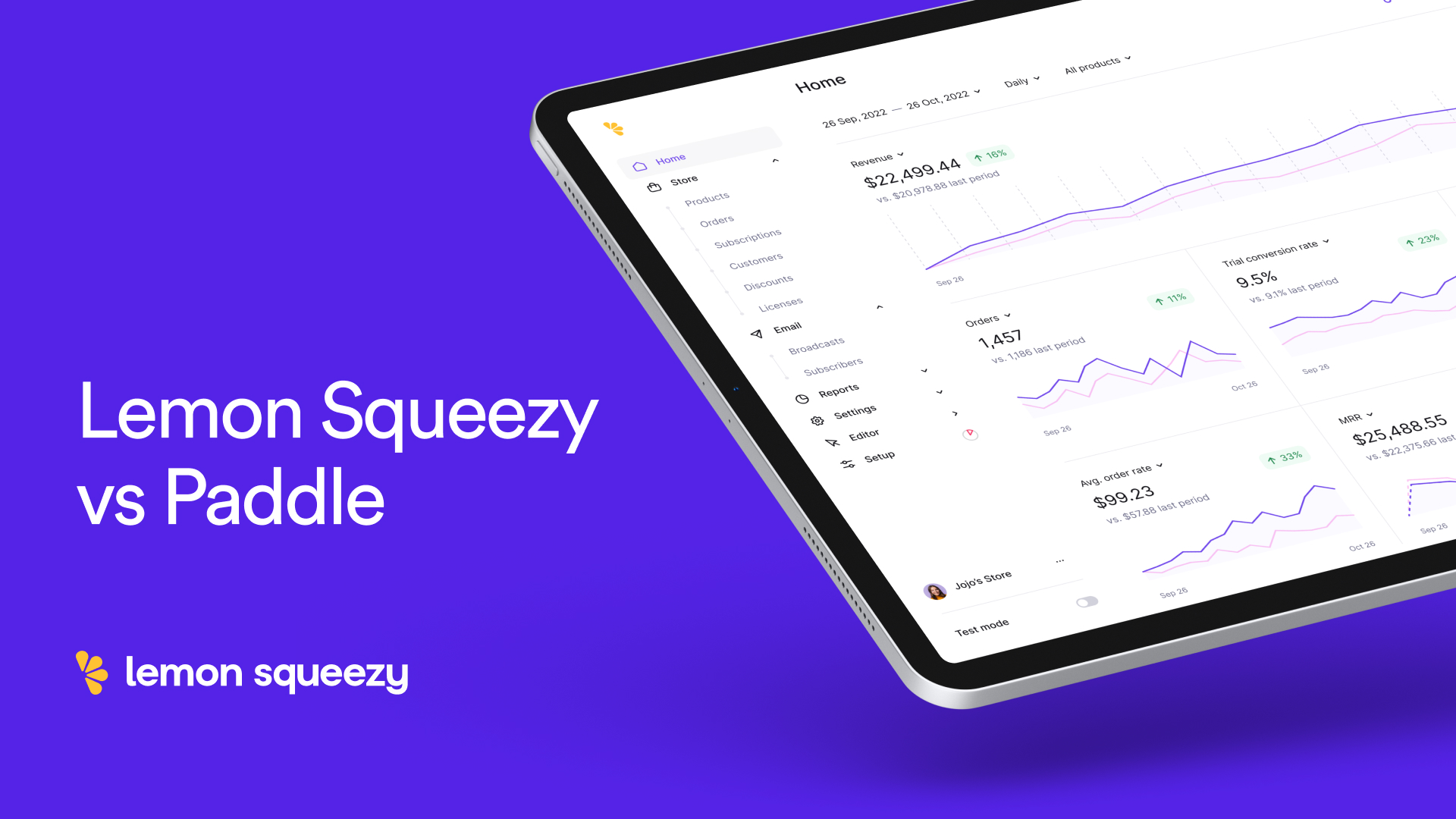 Paddle Alternative Lemon Squeezy