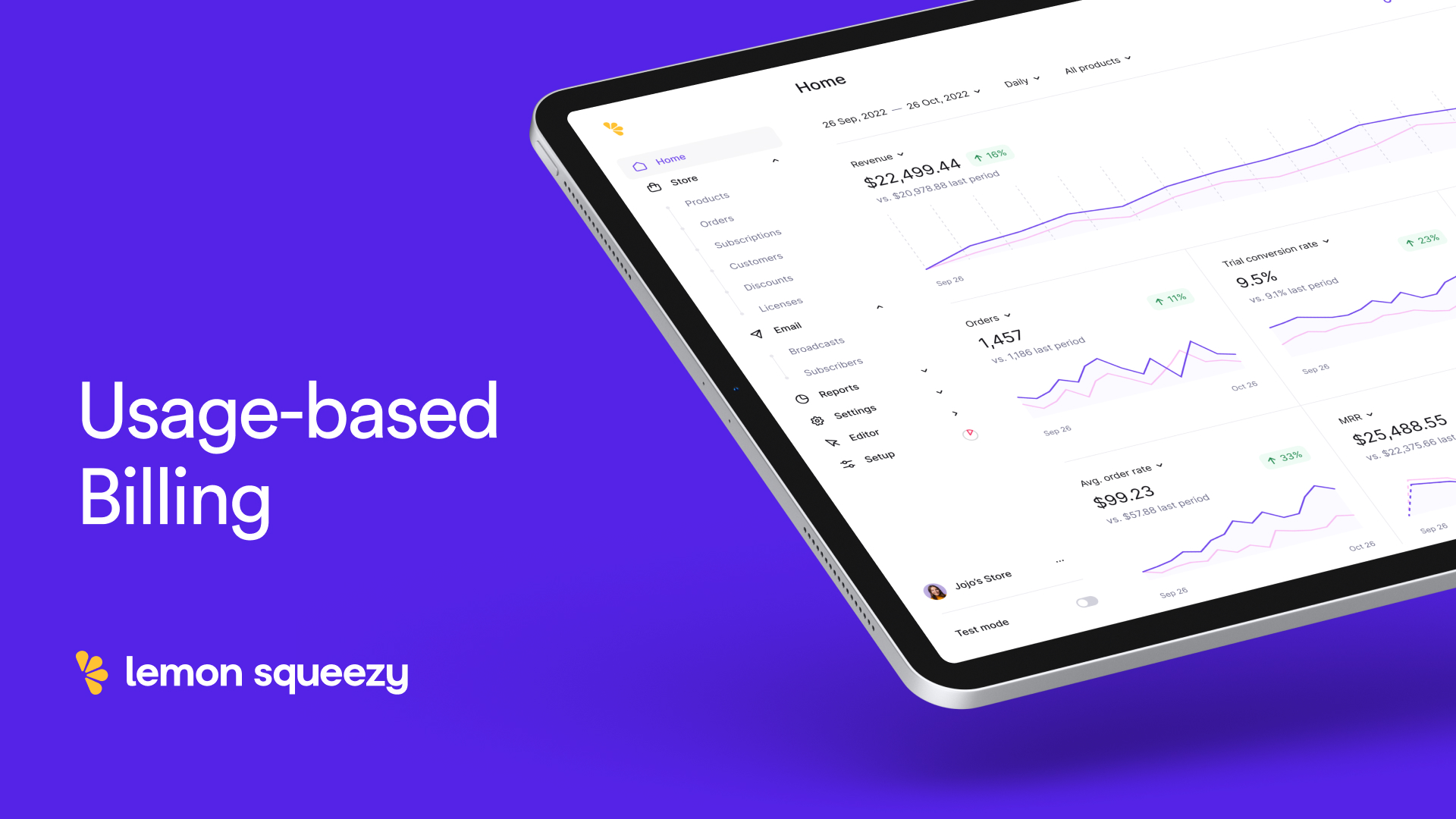 Usage-based Billing • Lemon Squeezy