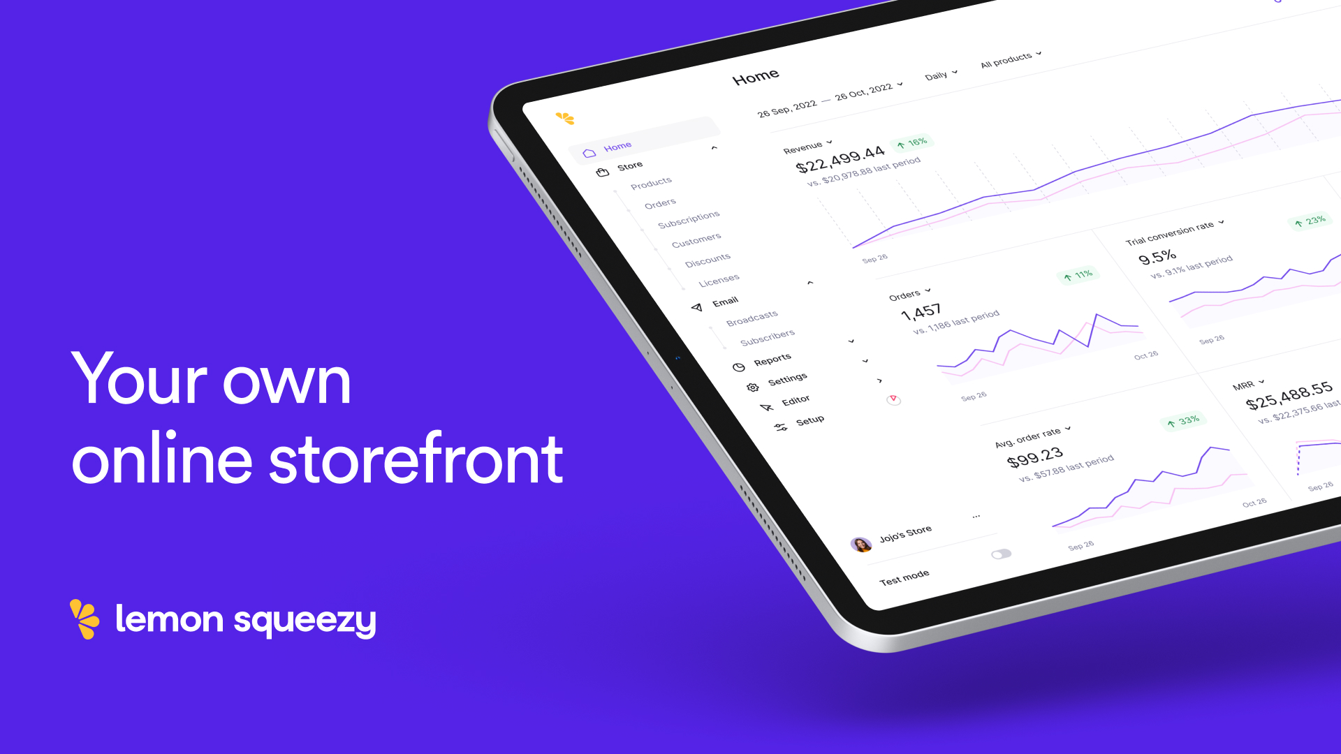 Online Stores • Lemon Squeezy