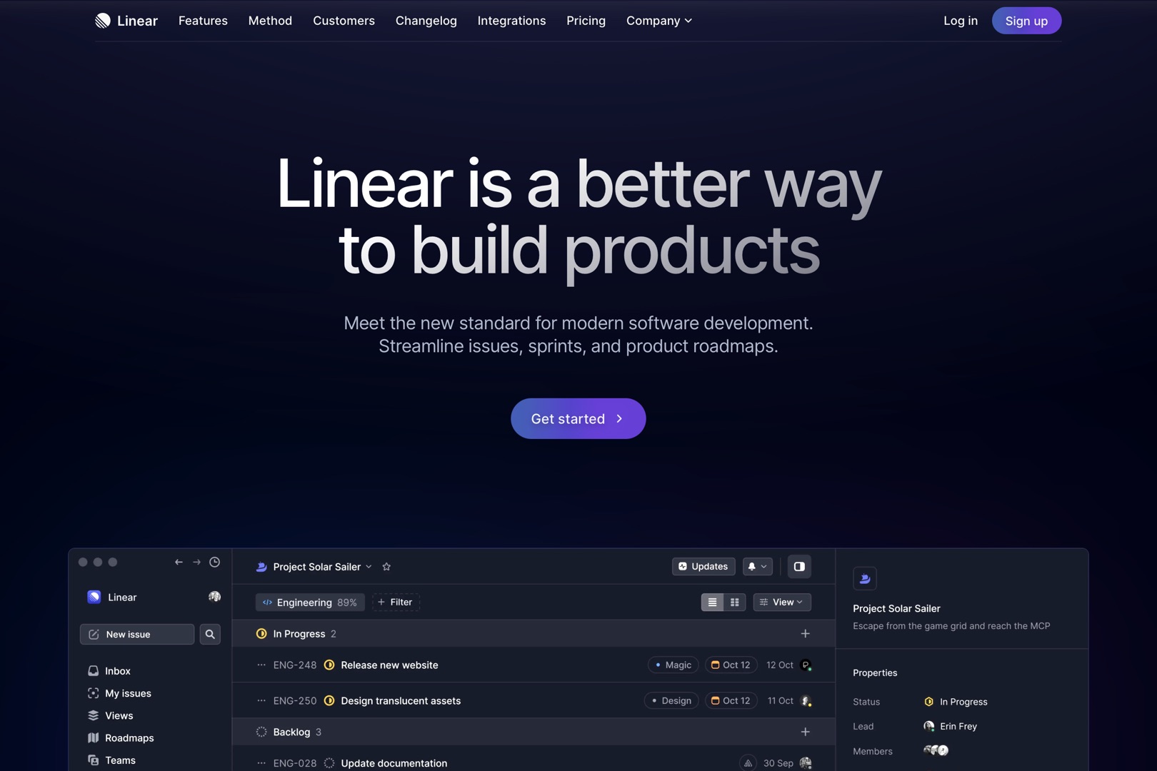 Linear Webflow Rebuild