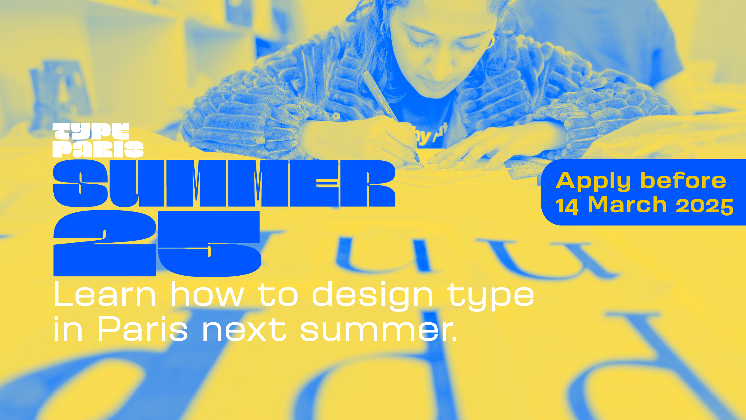 TypeParis Summer 25 is an intensive type design programme in English in Paris