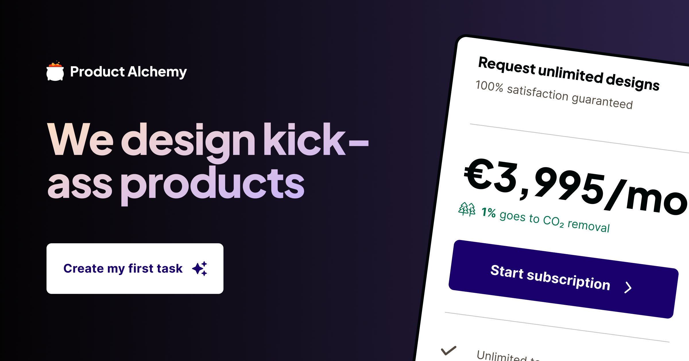 UX Design subscription for Startup Founders - Product Alchemy