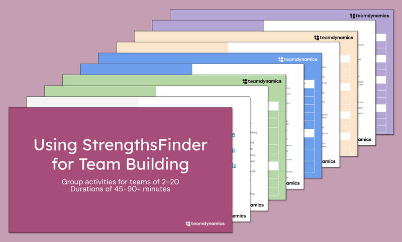 Using StrengthsFinder for Team Building at Work: A Manager's How-To