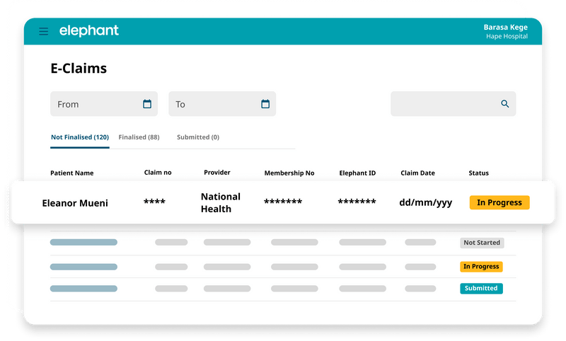 Elephant Healthcare's products | Digitise. Guide. Integrate.