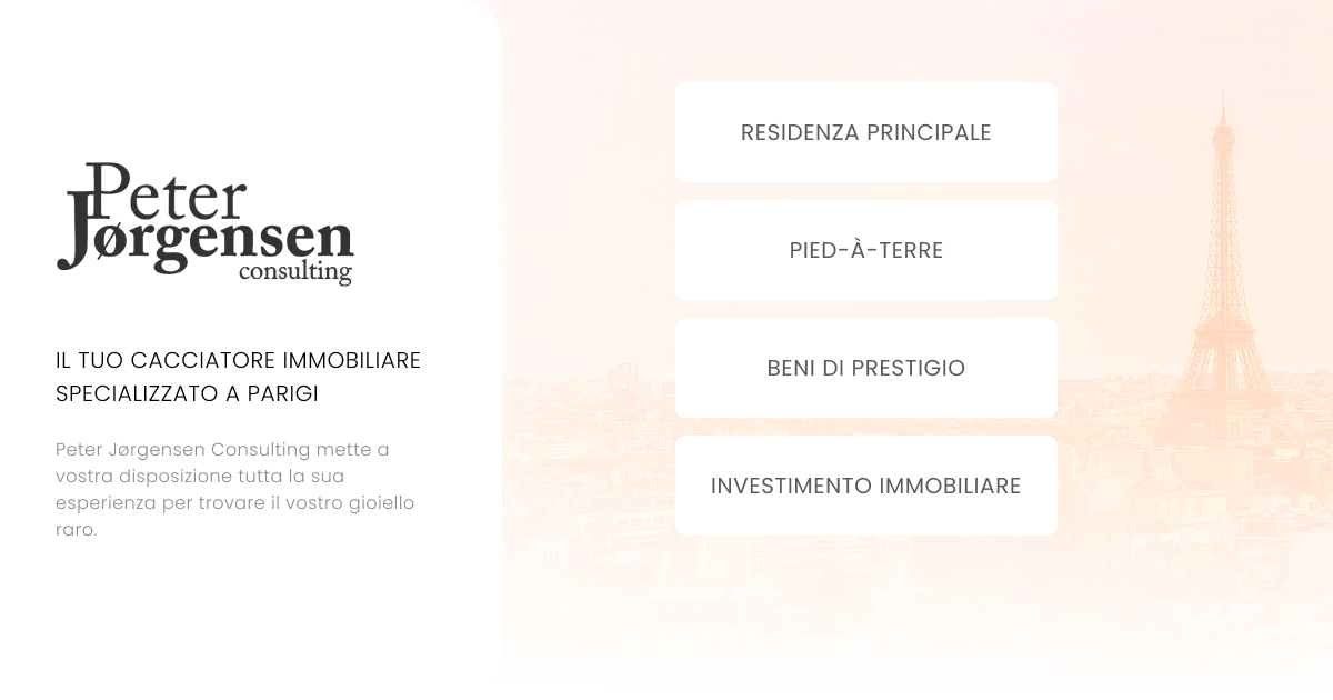 Agente immobiliare specialista di Parigi | Peter Jorgensen Consulting
