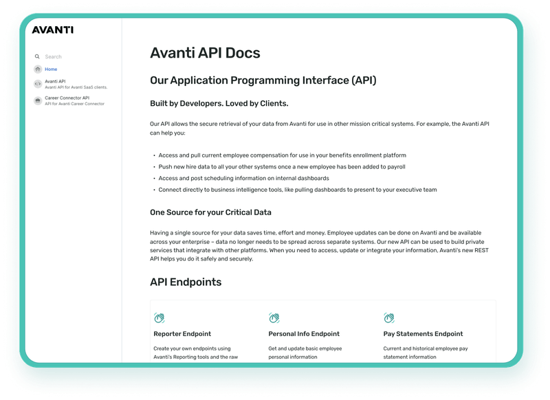 Avanti HCM Integrations | Avanti