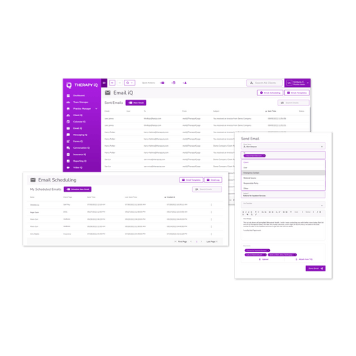 TiQ Practice Management platform - Features