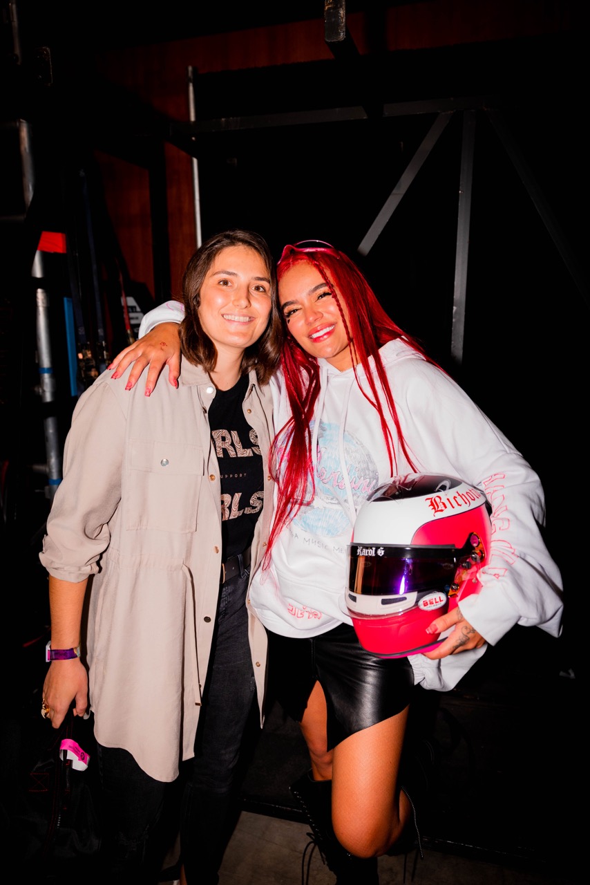Karol G's Con Cora Foundation Partners with Racing Pro Tatiana Calderón ...