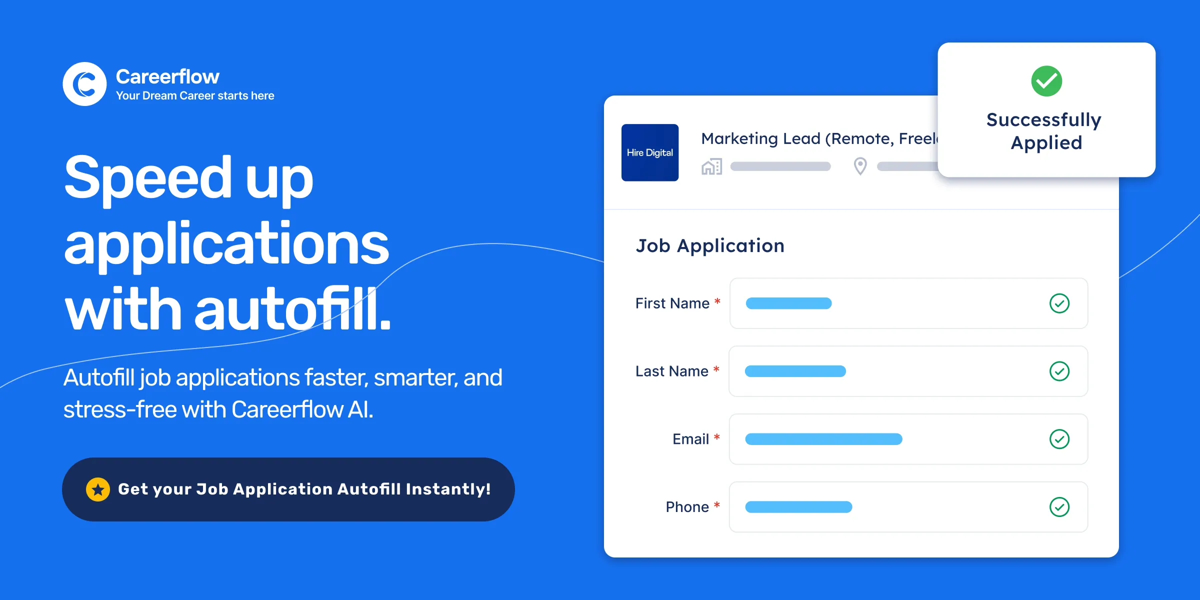 Apply Faster with Smart Autofill & Resume Matching | Careerflow