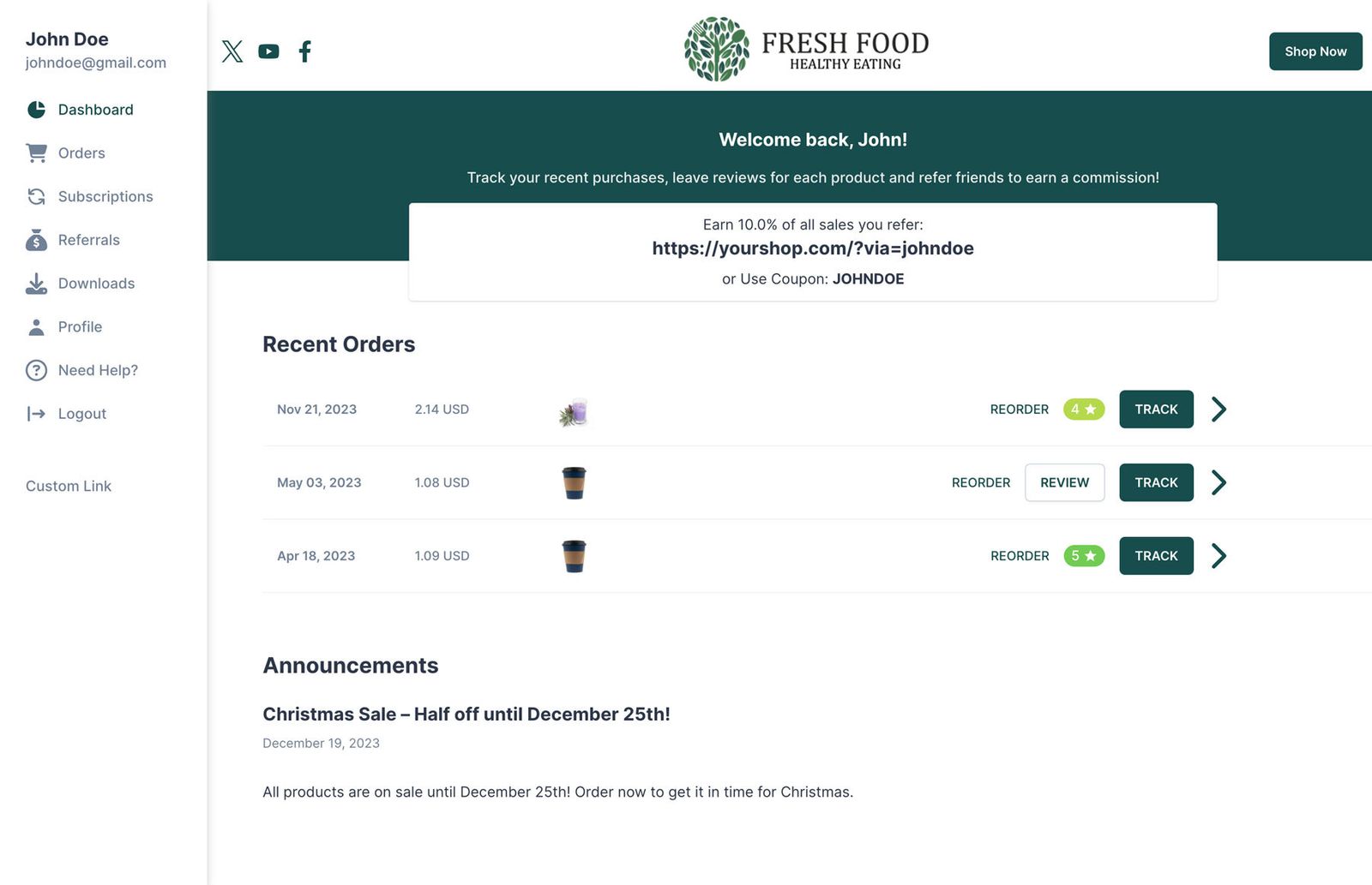 Customer Portal for Webflow | Monto - Powerful Ecommerce Apps