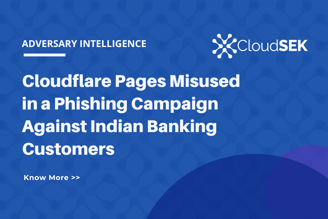 Cloudflare Pages Misused in a Phishing Campaign Against Indian Banking ...