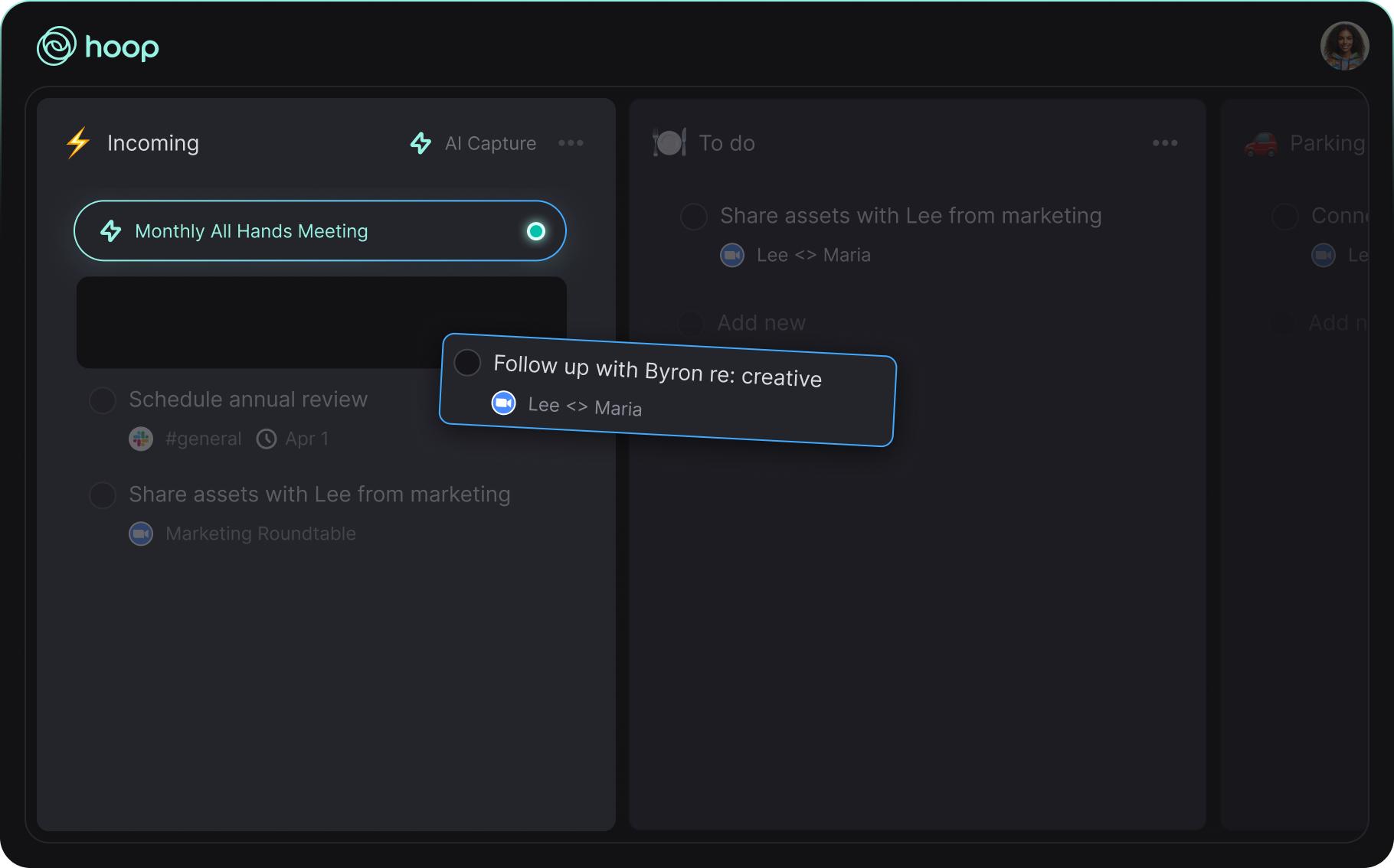 Hoop - AI Task Management For Busy Professionals