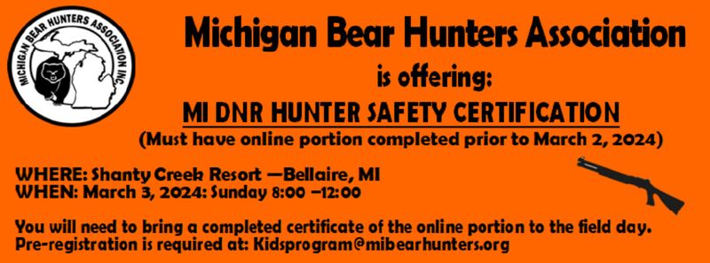 Michigan Bear Hunters Association | Hunting Guides & Regulations