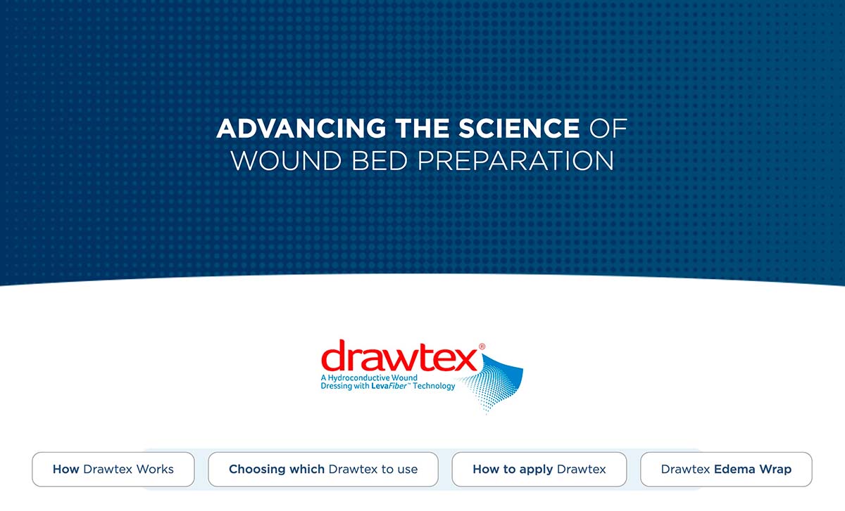 Drawtex - Hydroconductive Wound Dressing with LevaFiber Technology