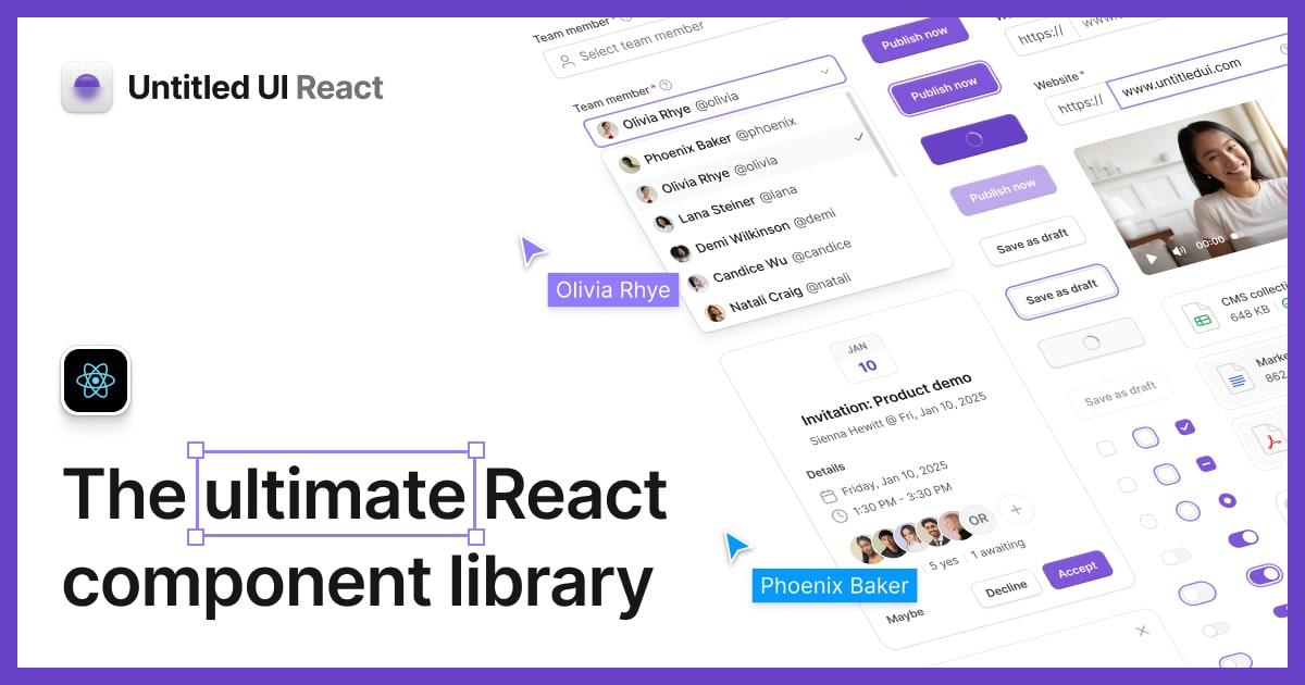 Untitled UI React — React UI Component Library