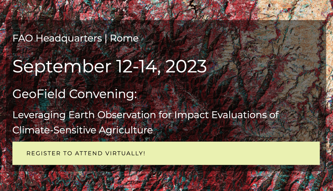 Event | GeoField Convening: Leveraging Earth Observation for Impact ...