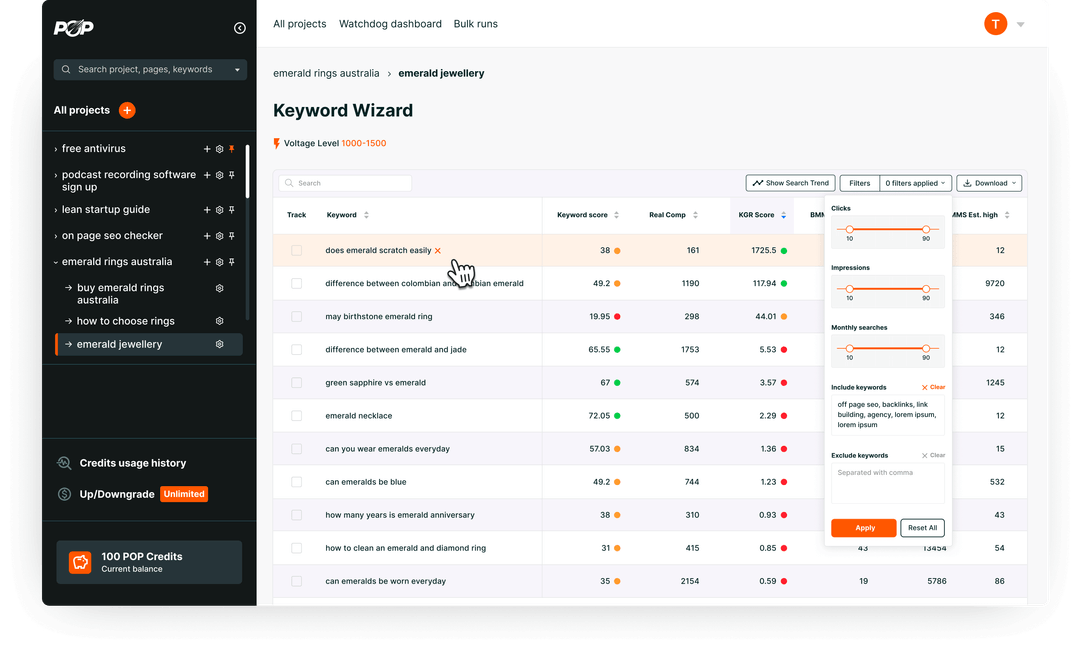 POP: On-Page SEO & Content Optimization Tool Suite