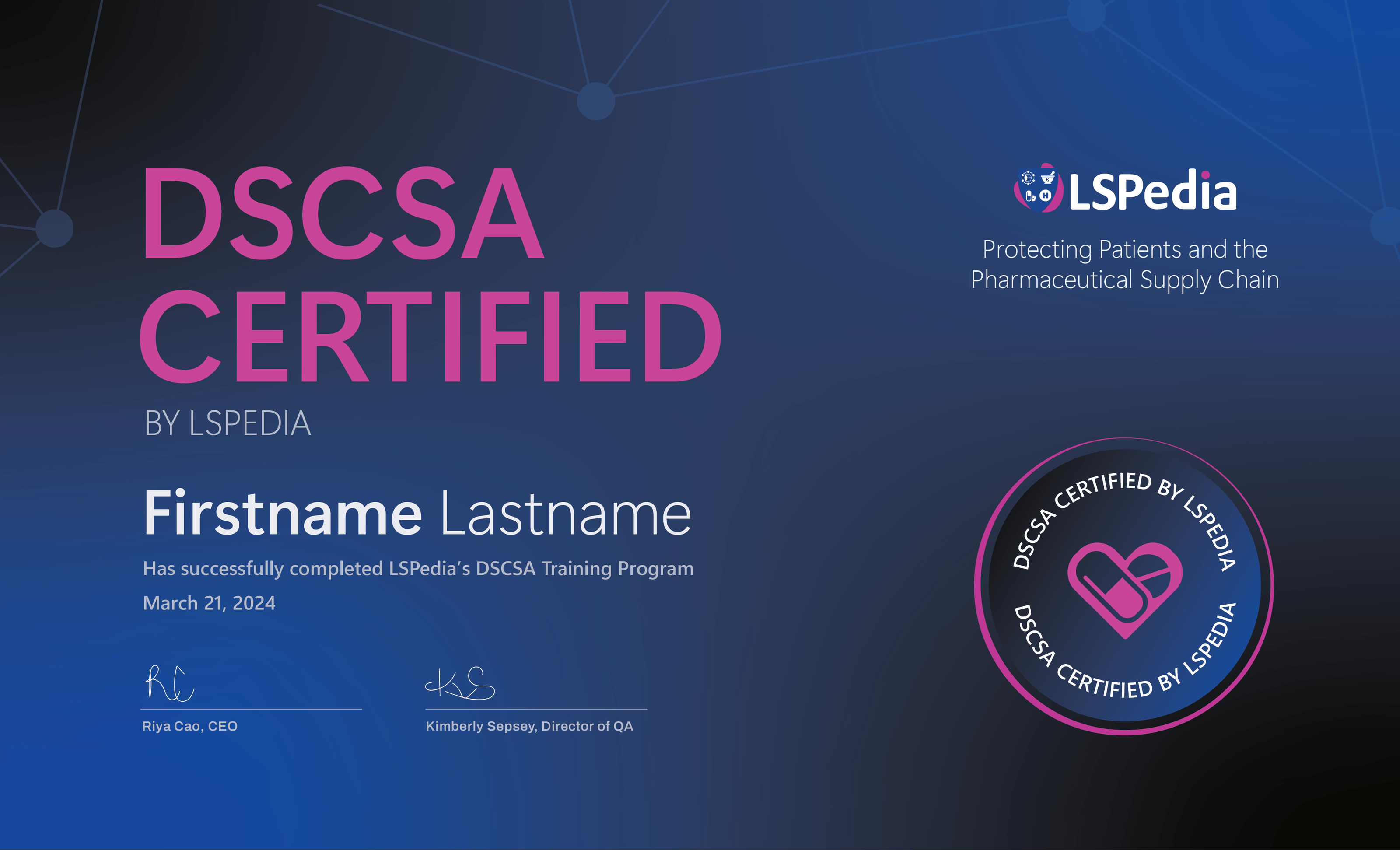 DSCSA Training Classes | Education | Certification