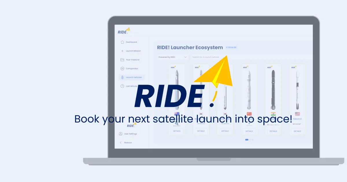 Digital Launch Platform for Small Satellites | RIDE!