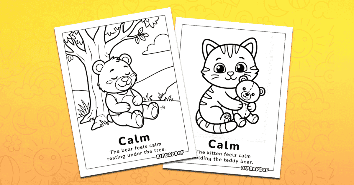 Calm Coloring Pages for Kids | Free Emotion Printables