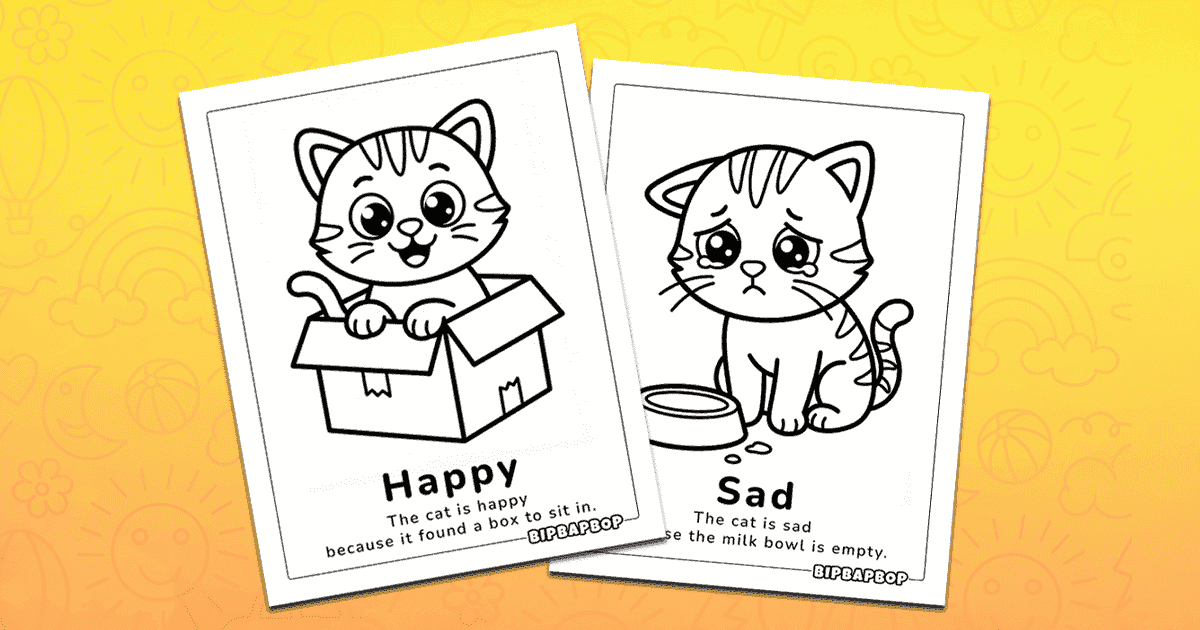 Emotions Coloring Pages for Kids | Free Emotion Printables