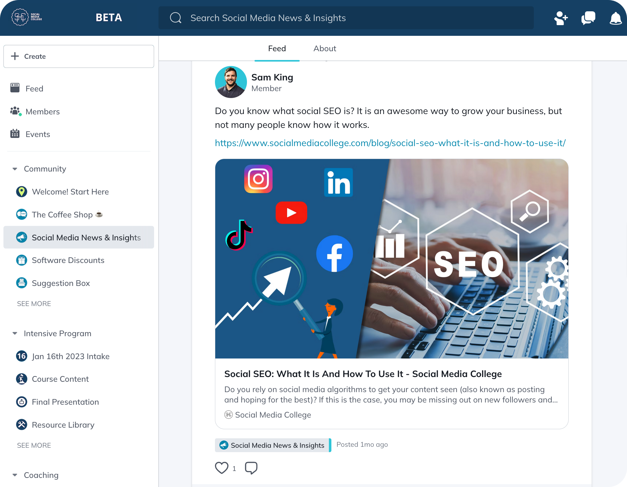 Social Media College