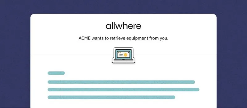 Employee Laptop Return Service | allwhere