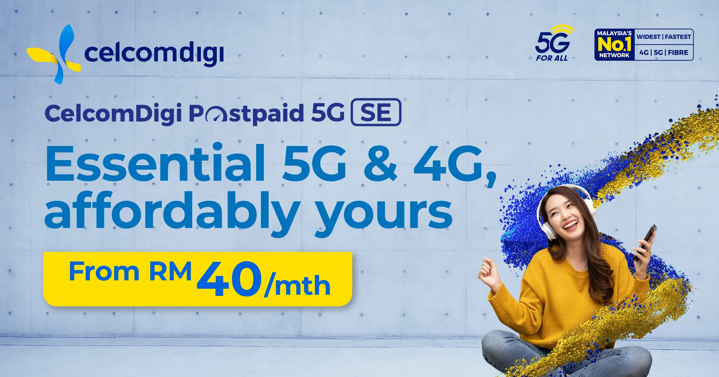 CelcomDigi | Enjoy Unlimited Calls with Postpaid 5G SE Plan