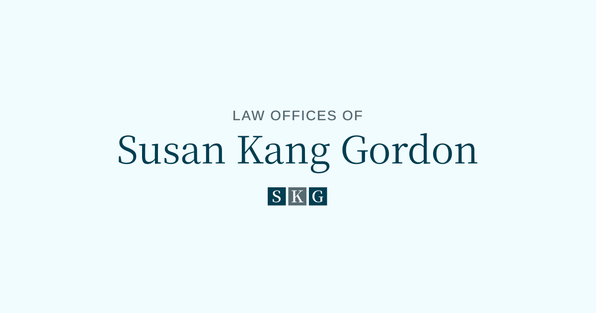 Susan Kang Gordon | Susan Kang Gordon, A Professional Law Corporation