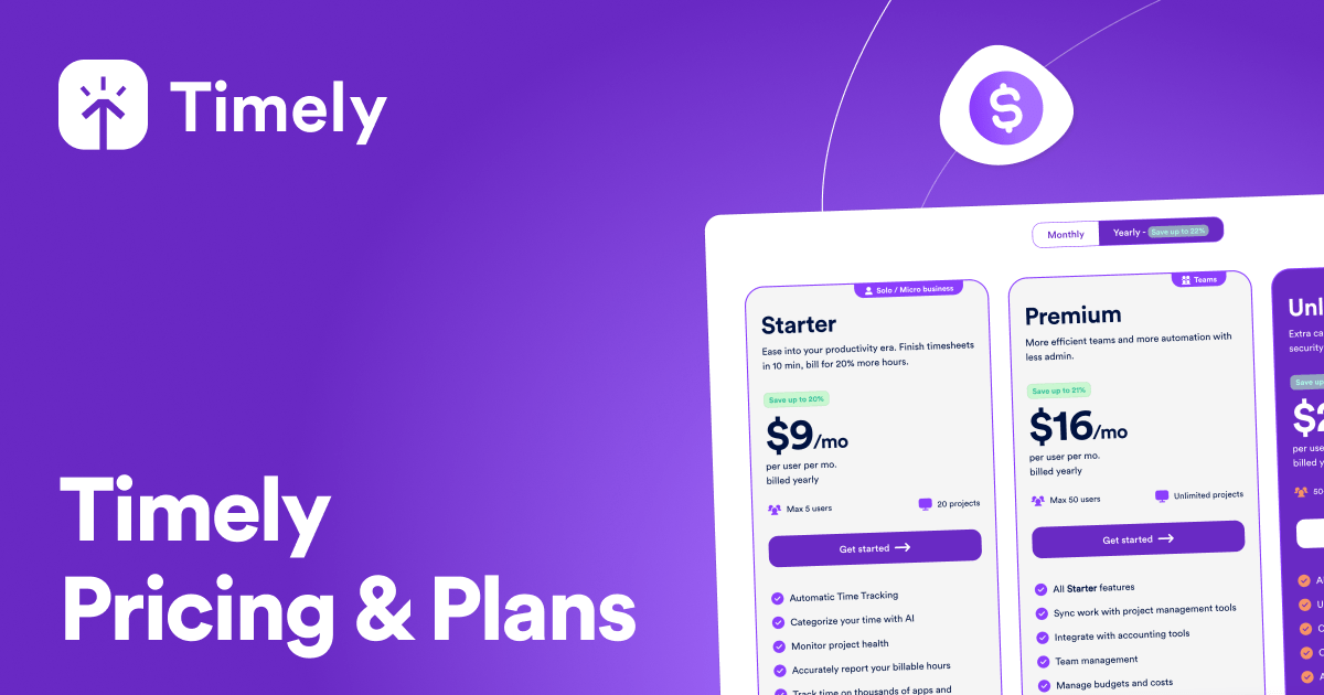 Timely: Pricing for Every Team Size