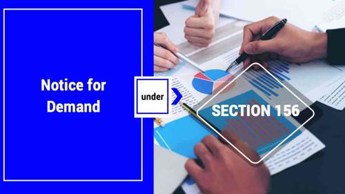 Demand Notice under Section 156 of the Income Tax Act