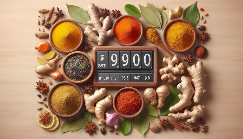 GST Rates and 0910 HSN Code for Ginger, Saffron, Turmeric, Thyme, Bay ...