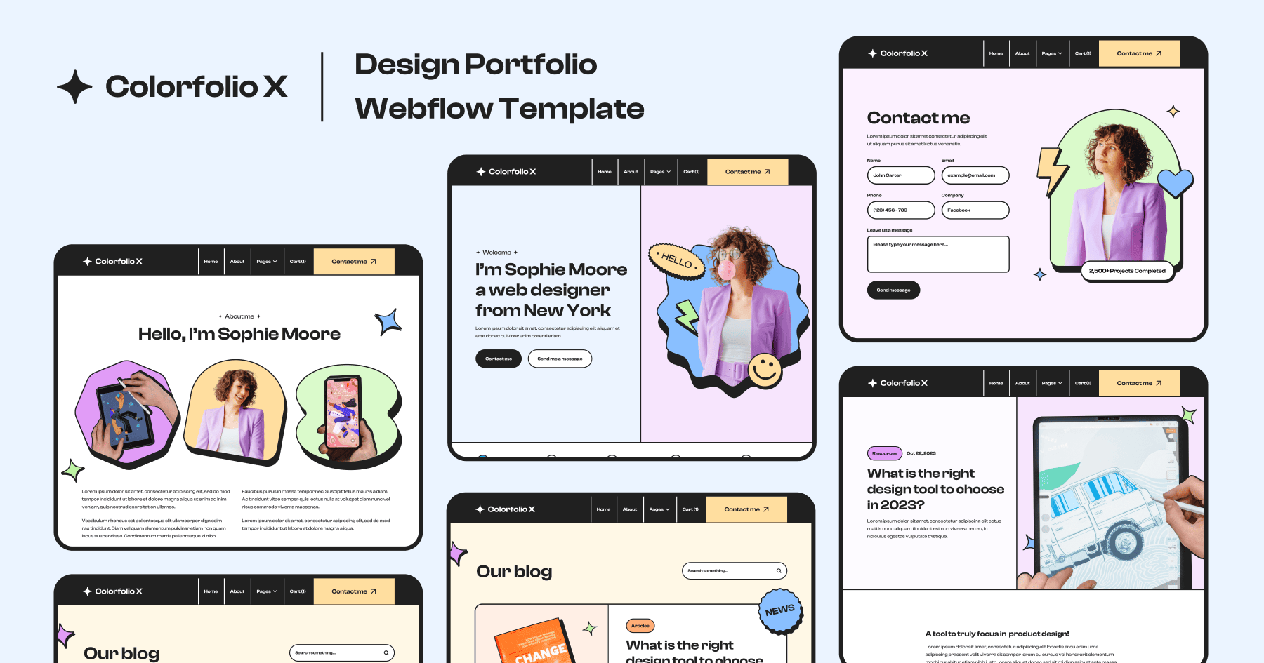 About - Colorfolio X - Webflow Ecommerce website template