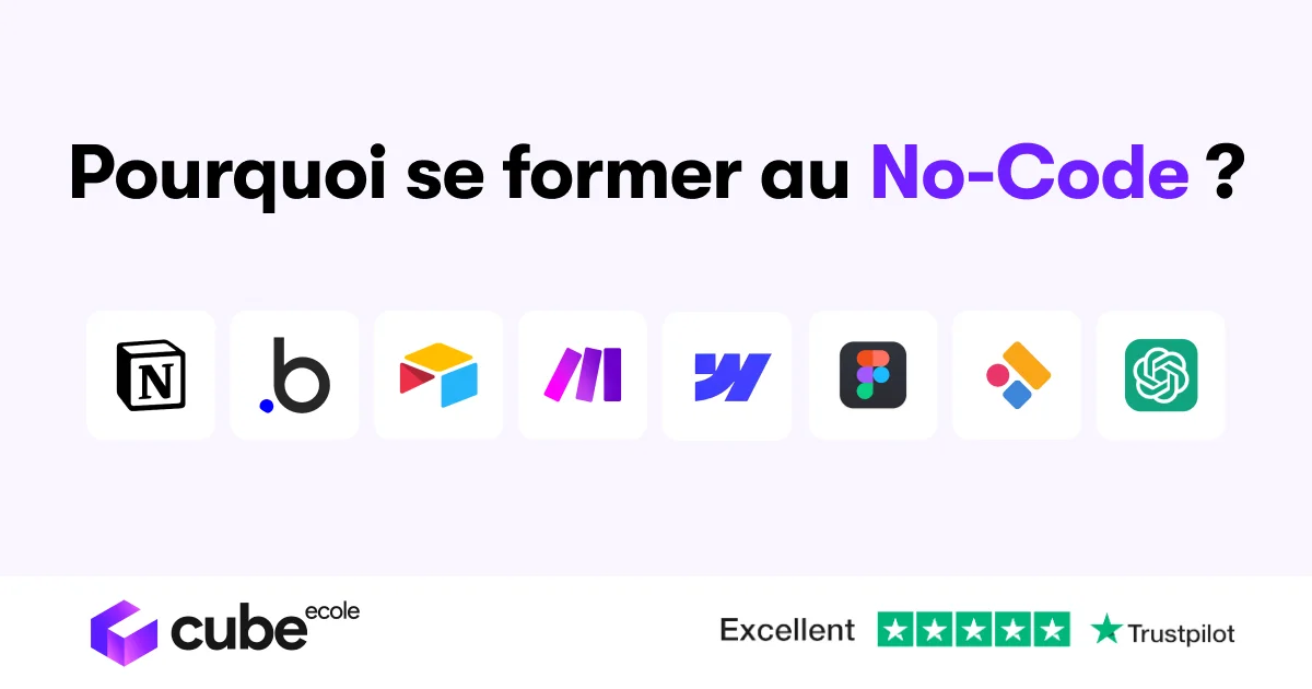 Formation NoCode - Le Guide Complet | École Cube