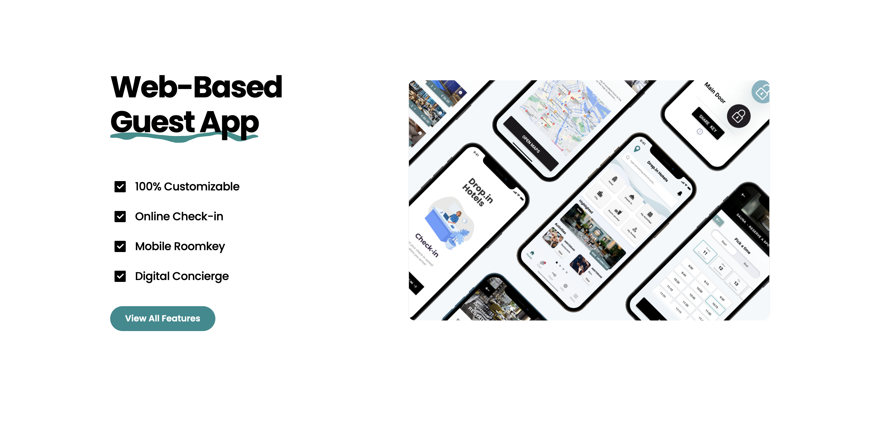 Drop.in | Next Generation Features | Web-based Guest App