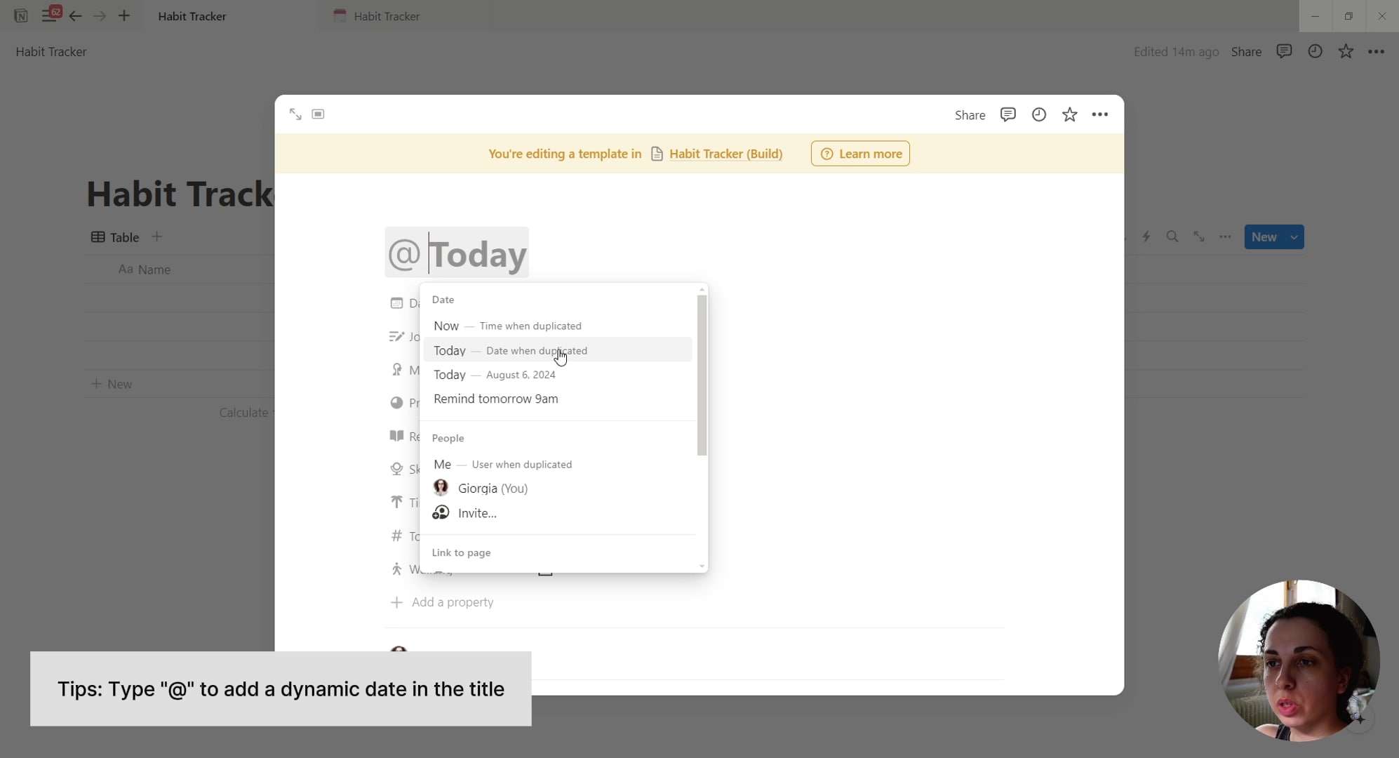 How to Build a Notion Habit Tracker with Progress Bar & Chart (Tutorial 2024)