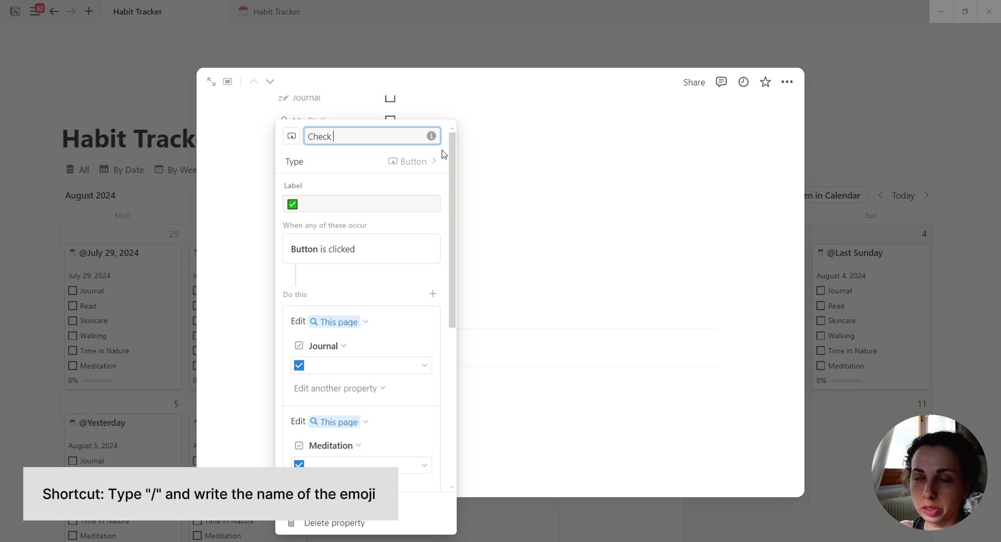 How to Build a Notion Habit Tracker with Progress Bar & Chart (Tutorial 2024)