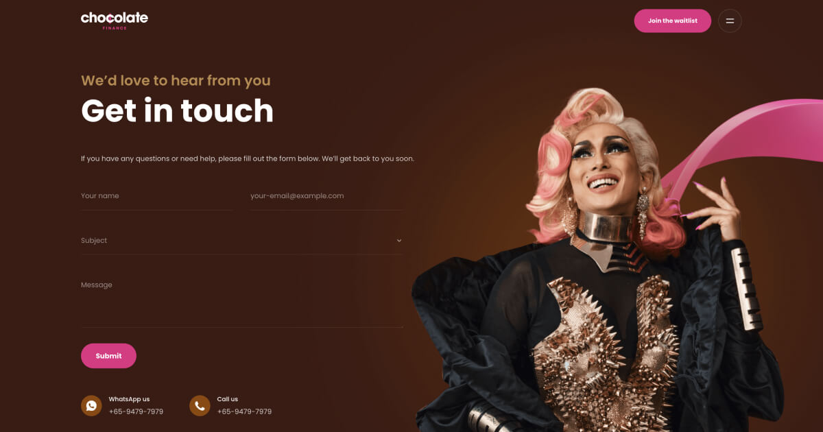 Contact us | Chocolate Finance