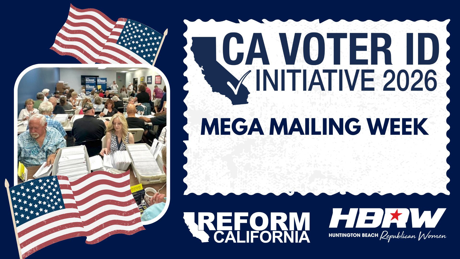 Voter ID MEGA Mailing Session in Huntington Beach