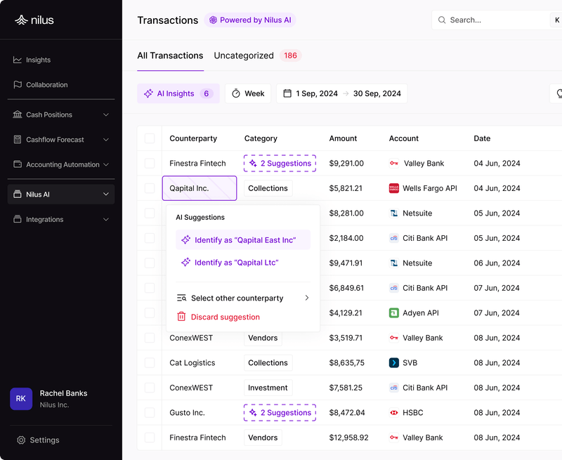 AI Agents for Treasury | Nilus