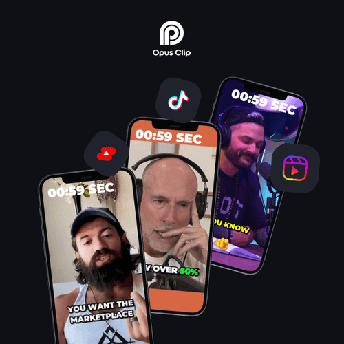 AI Podcast Clip Generator - Podcast Clips in 1 Click - OpusClip
