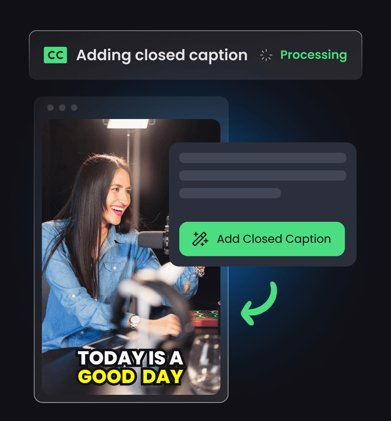Free Closed Captioning Software - Add Captions Fast - OpusClip