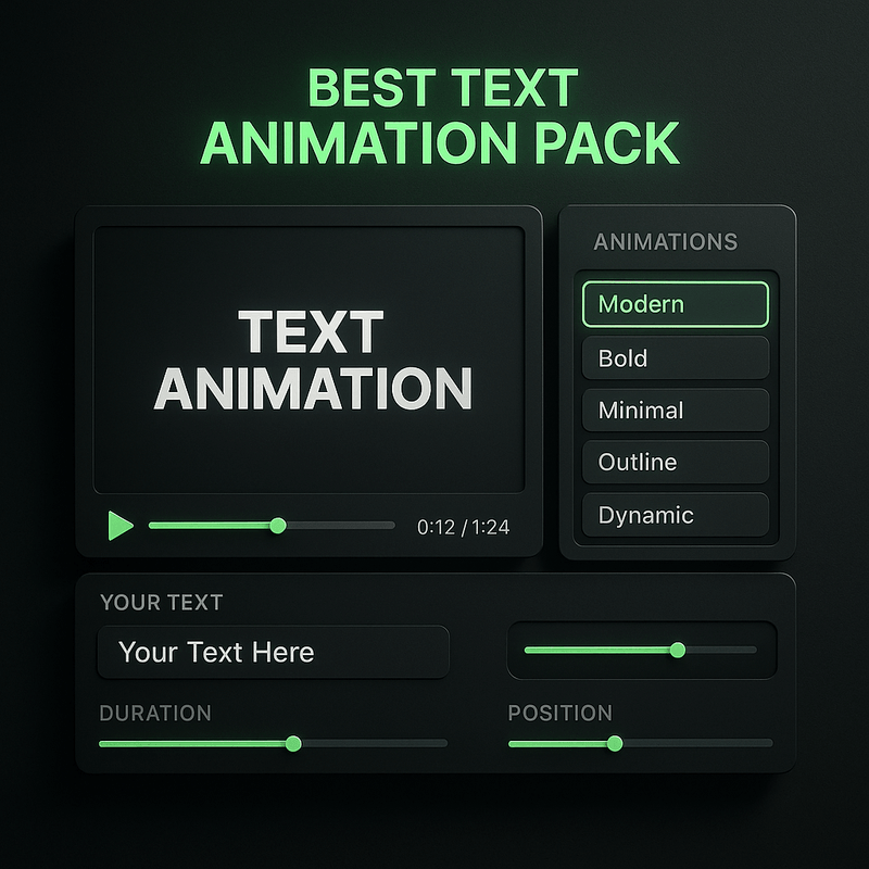 11 Best Text Animation Packs for Captions & Titles (2026) - OpusClip Blog