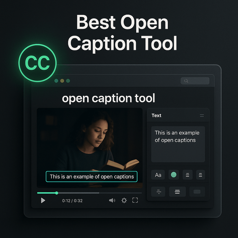 10 Best Open-Caption Tools for Mobile Video in 2026 - OpusClip Blog