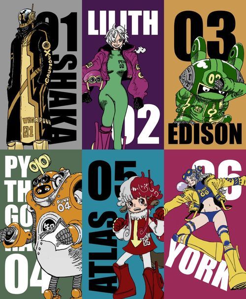 One Piece: Dr. Vegapunk’s All 6 Punk Clones