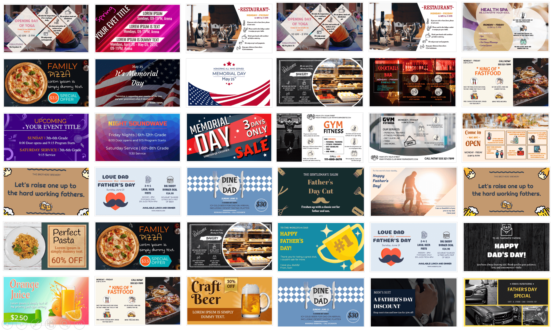 Digital Signage Templates | OptiSigns Digital Signage